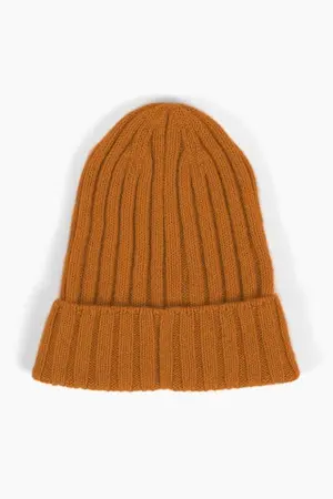 SSKEIN SSKEIN Ribbed Baby Alpaca Beanie Ochre