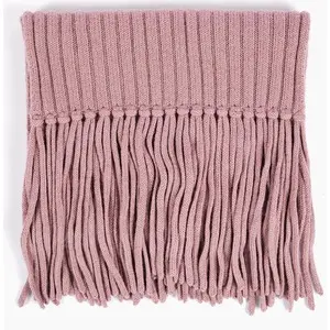 SSKEIN Fringe Scarf - Cameo Pink