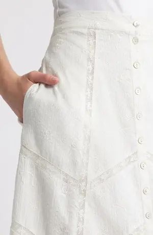 LoveShackFancy Ritson Cotton Skirt