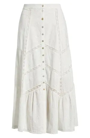 LoveShackFancy Ritson Cotton Skirt