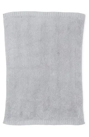Barefoot Dreams Cozychic® Herringbone Throw Blanket - Silver Sky