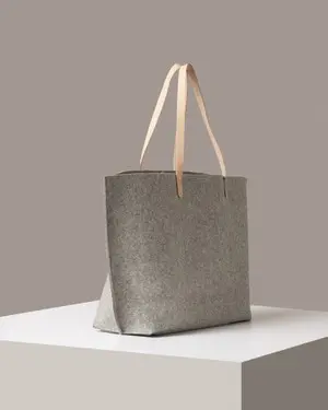 GRAF LANTZ Hana Merino Wool Boat Bag - Granite
