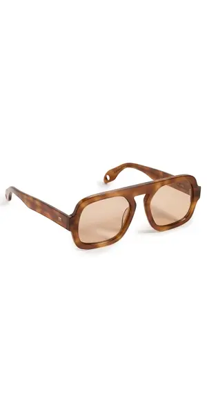 ELISA JOHNSON Jane Sunglasses - Light Brown Tortoise