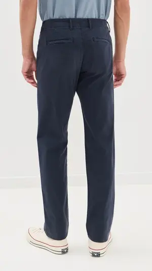 Paige Vincent Stretch Sateen Straight Chinos - Deep Anchor