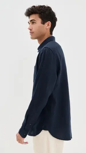 Vince Linen Shirt - Coastal