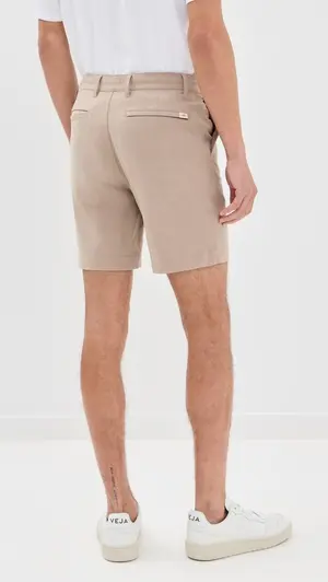 Faherty Brand Stretch Jersey Shorts - Khaki