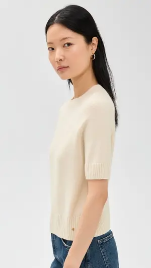 ANINE BING Jackson Cashmere Sweater - Ivory