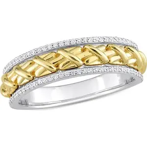 JULIANNA B. 14k Gold 1/4 Ctw Diamond Ring - Two-tone Gold