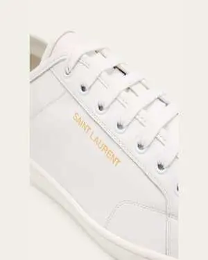 Saint Laurent Gym Leather Low-top Sneakers - Black