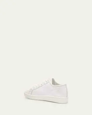 Saint Laurent Gym Leather Low-top Sneakers - Black