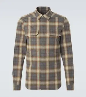 Rick Owens Plaid Cotton Shirt