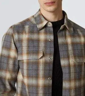Rick Owens Plaid Cotton Shirt