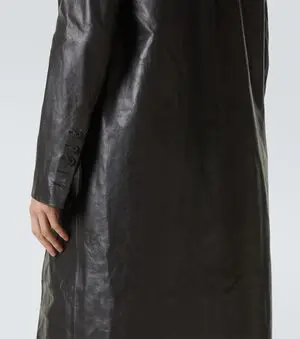 Rick Owens Leather Coat