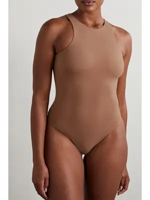SKIMS Fits Everybody High Neck Bodysuit - Neutrals