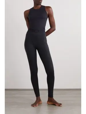 SKIMS Ribbed Cotton-blend Leggings