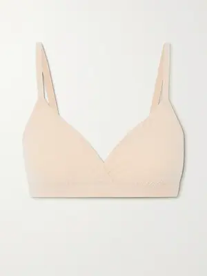 SKIMS Fits Everybody Wrap-effect Triangle Bralette - Neutrals