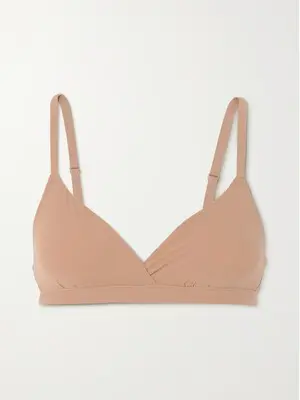 SKIMS Fits Everybody Wrap-effect Triangle Bralette - Neutrals