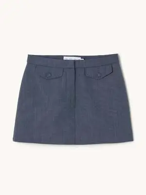 Proenza Schouler White Label A-line Mini Skirt - Denim
