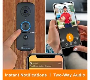 TOUCAN Wireless V3 Video Doorbell W/ Chime & S4 Camera Bundle