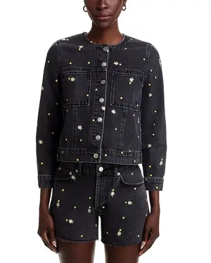 Rails Floral Denim Lido Jacket