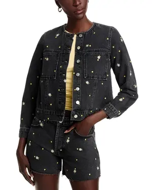 Rails Floral Denim Lido Jacket