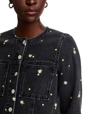 Rails Floral Denim Lido Jacket