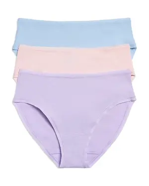 Natori Bliss Bare Hipster, Pack Of 3 Lilac Dream/glacier Blue/potpour