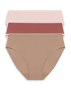 Natori Bliss Bare Hipster, Pack Of 3 - Peach/rose/buff