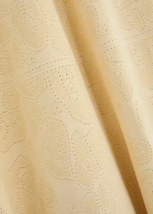 NEEDLE & THREAD Pointelle-knit Midi Dress