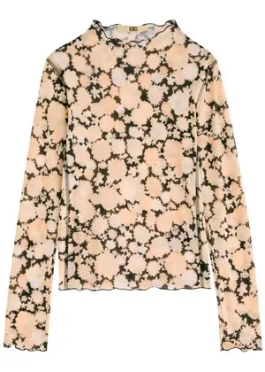 KNWLS Halcyon Printed Stretch-jersey Top - Multicoloured