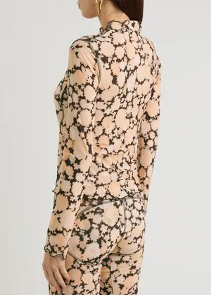 KNWLS Halcyon Printed Stretch-jersey Top - Multicoloured