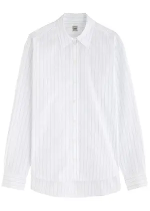 TOTEME Striped Organic Cotton-poplin Shirt
