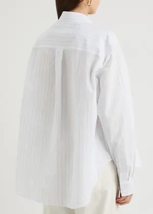 TOTEME Striped Organic Cotton-poplin Shirt