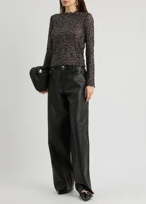 KNWLS Halcyon Printed Stretch-jersey Top