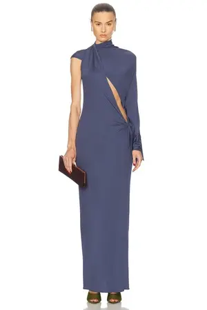 Atlein Long Sleeve Cut Out Dress