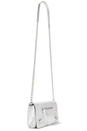 Balenciaga Le City Wallet Bag In Metallic