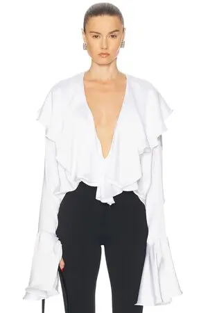 Norma Kamali Ruffle Tops