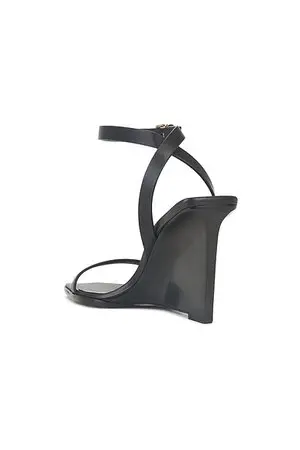 Saint Laurent Leather Wedge Sandal