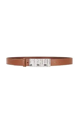 FRAME Sculptural Belt - Cognac