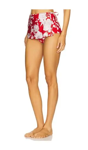 L'Agence Ellen Bikini Bottom With Wrap Skirt