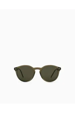 Giorgio Armani Panto Sunglasses - Green