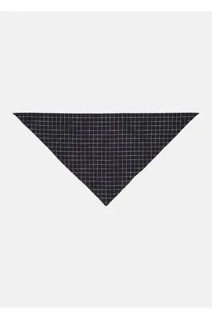 Vince Trellis Plaid Headkerchief - Black