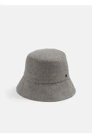 Vince Cotton Canvas Bucket Hat - Navy