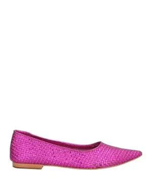 STRATEGIA Leather Ballet Flats - Pink