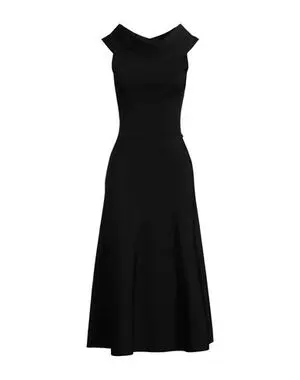 Fabiana Filippi Flared Knit Midi Dress - Black