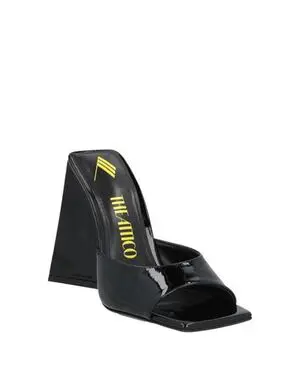 Attico Sandals In Soft Leather - Black