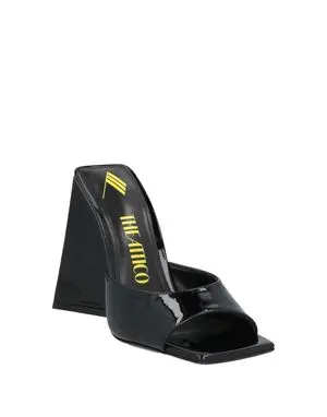Attico Sandals In Soft Leather - Black