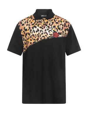 Just Cavalli Polo Shirt Size Cotton, Viscose, Polyamide