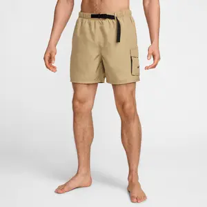 Nike Nike Swim Voyage 5" Brief-Lined Cargo Shorts Brown