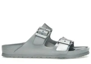 BIRKENSTOCK Arizona Essentials Eva Sandals - Metallic Silver